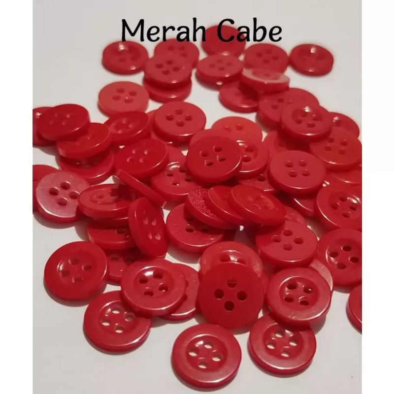Jual KANCING BAJU 4 LUBANG 11MM 4 LOBANG 24pcs/ KANCING SERAGAM SEKOLAH ...