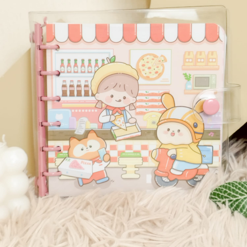 Jual Buku Binder Persegi ukuran A6 isi 100 lembar FULL bergambar ...