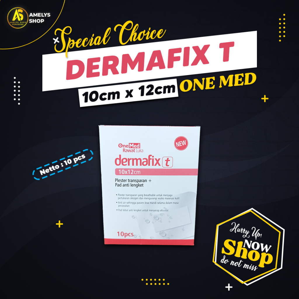 Jual Dermafix T Ukuran 10-cm x 12cm Harga Perbox Isi 10 Biji | Shopee ...