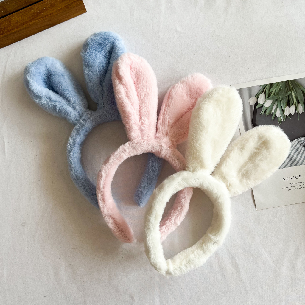 Jual Bando Bunny Kuping Kelinci Lucu Bandana Headband Premium Bulu ...