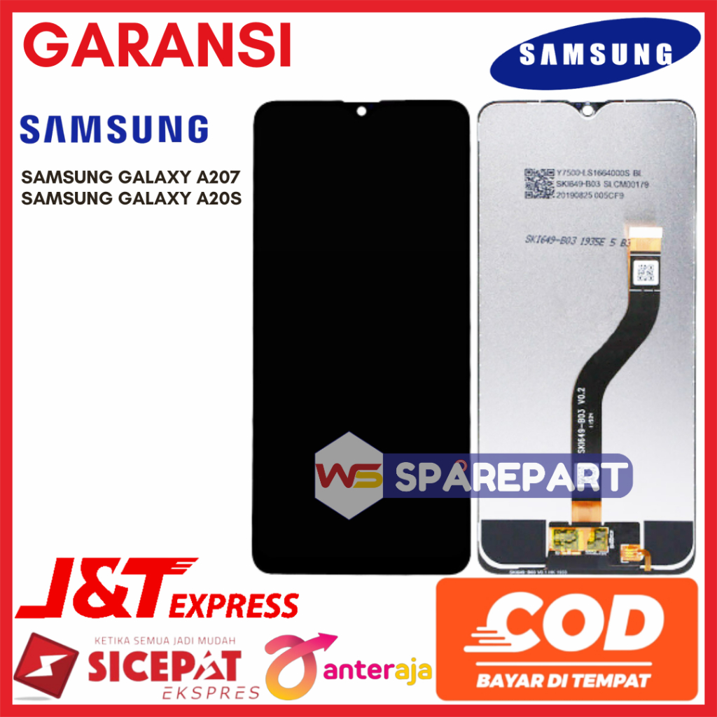 Jual LCD SAMSUNG A20S / A207 / A207F - ORIGINAL FULLSET TOUCHSCREEN ...