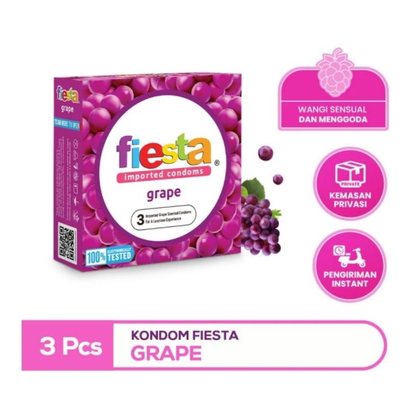 Jual KONDOM SUTRA FIESTA GRAPE - isi 3pc | Shopee Indonesia