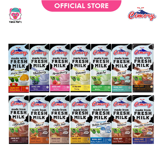 Jual ⭐YAKUI MART⭐ Cimory Fresh Milk Susu UHT 250ml Ready To Drink Semua Varian | Shopee Indonesia