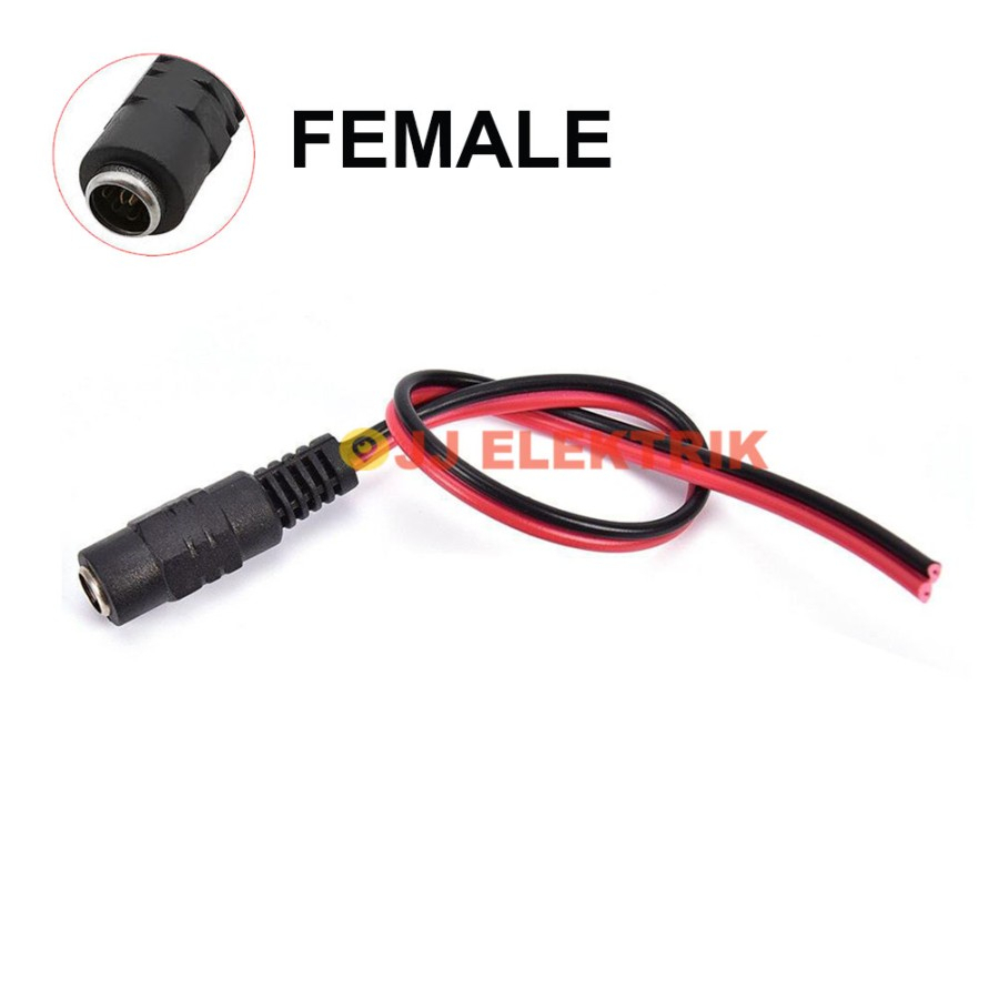 Jual Kabel Konektor Jack DC 12V 24V Power Supply Lampu LED Strip Neon ...