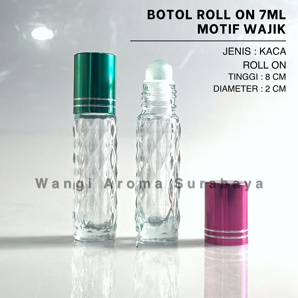 Jual Botol Roll On Wajik 7ML Warna - Botol Parfum Wajik Roll On - Botol ...