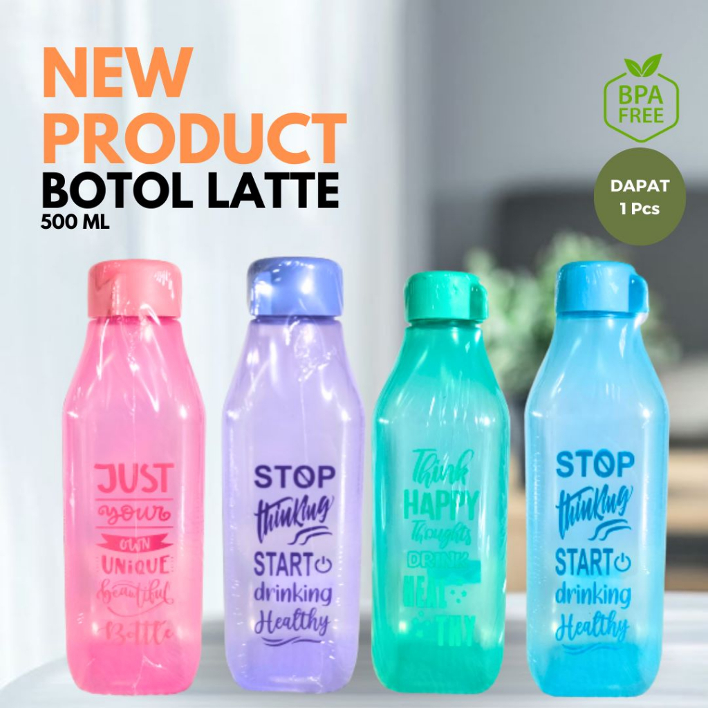 Jual [DL] BOTOL MINUM 500ML LATTE / BOTOL SANTAI UKURAN SEDANG | Shopee ...