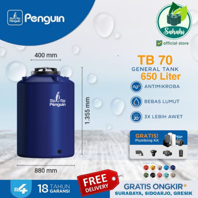 Jual Tandon Air / Tangki Air / Toren Air PENGUIN/PINGUIN Rotamould 4 ...
