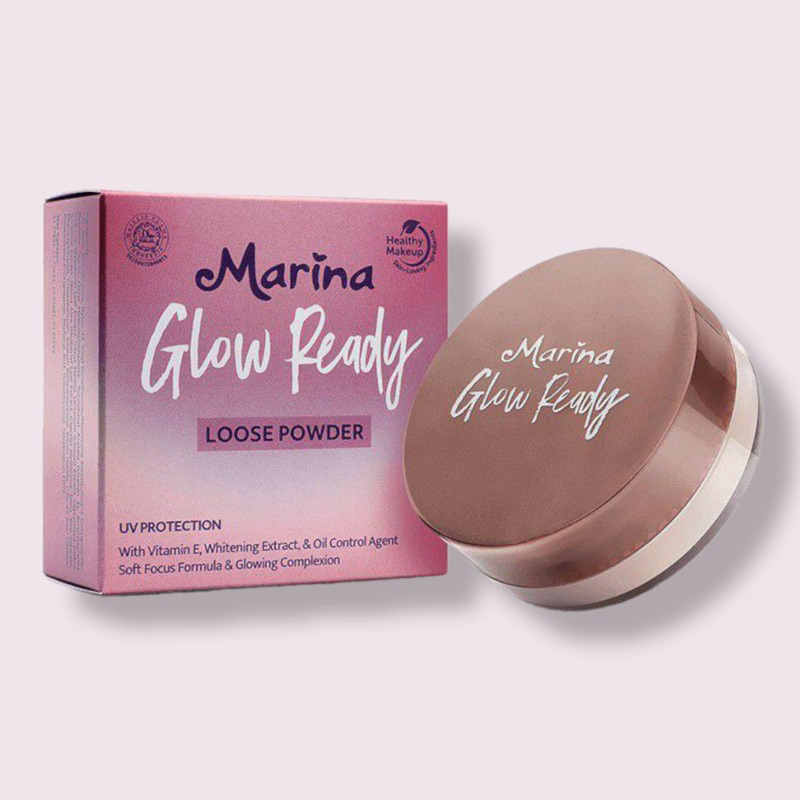 Jual MARINA GLOW READY LOOSE POWDER 15g BEDAK TABUR | Shopee Indonesia