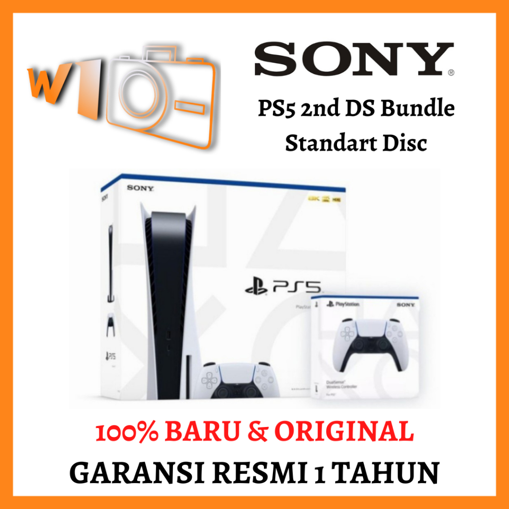 Jual PS5 SONY/PLAYSTATION 5 DISC BUNDLE 2 STICK ORIGINAL | Shopee Indonesia