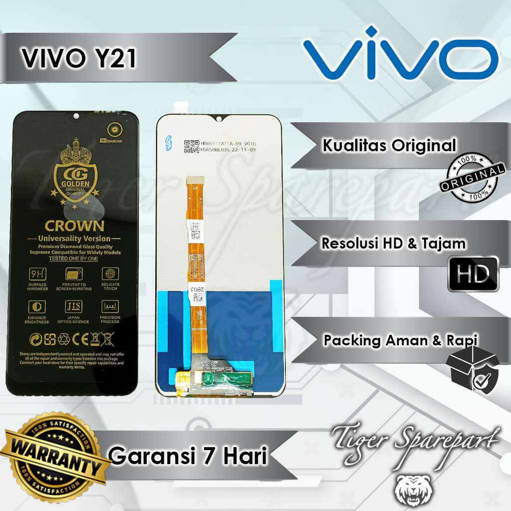 Jual LCD TOUCHSCREEN VIVO Y21 / Y21S / Y21T / Y21A / Y21E COMPLETE ...