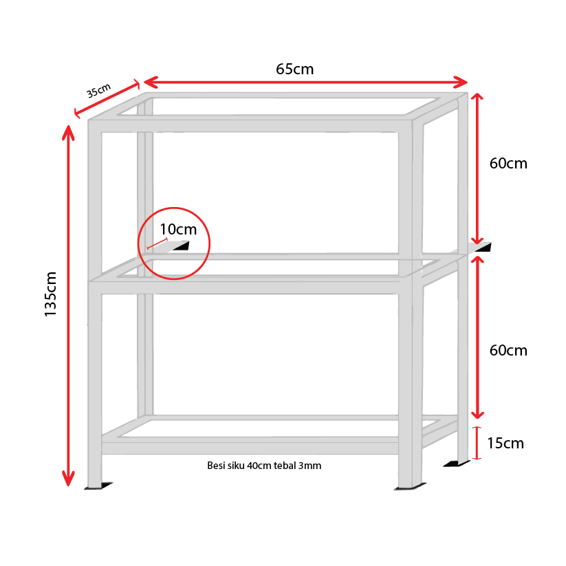 Jual RAK Outdoor AC Apartemen PIK 2 Tokyo Riverside Bracket Standing ...