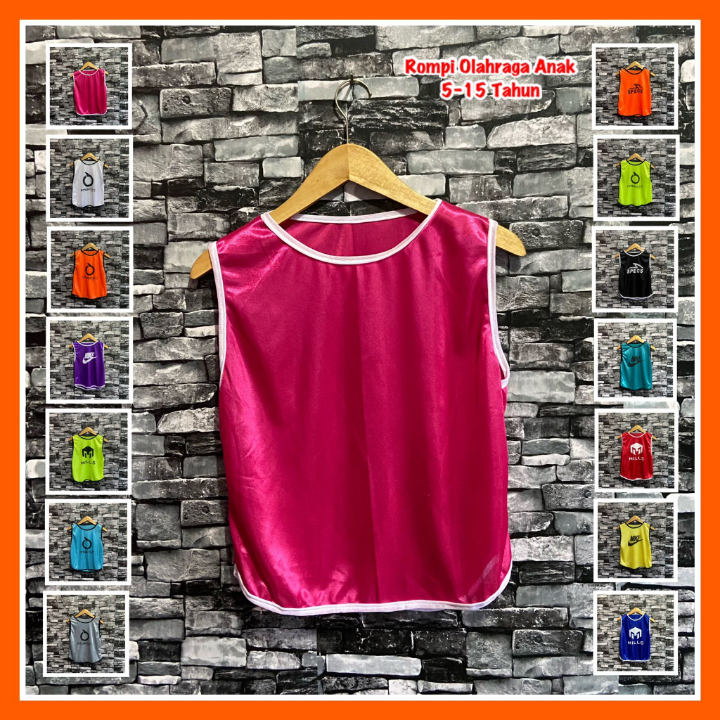 Jual Rompi olahraga sepak bola futsal anak SD SMP Rompi bola anak ...