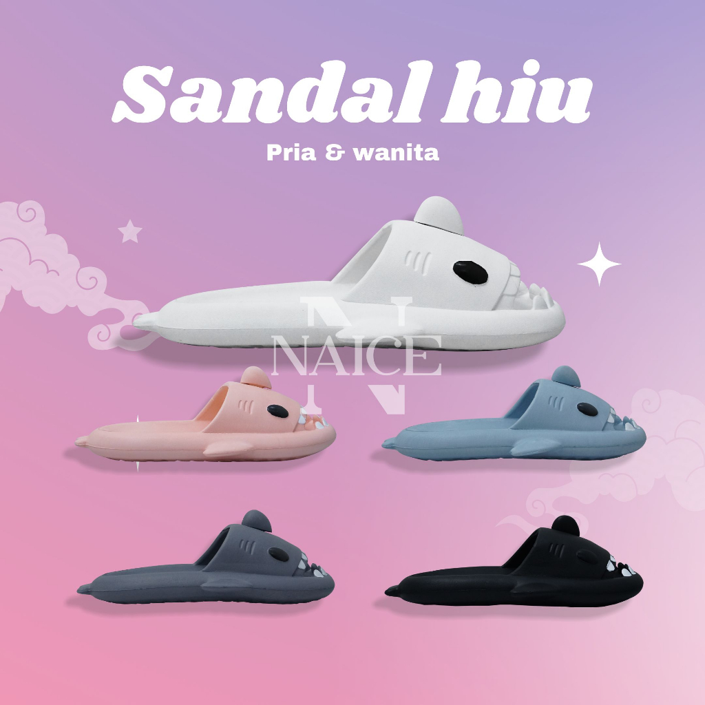 Jual Sandal Hiu Dewasa pria Wanita / Sandal Shark Model Hiu EVA ...