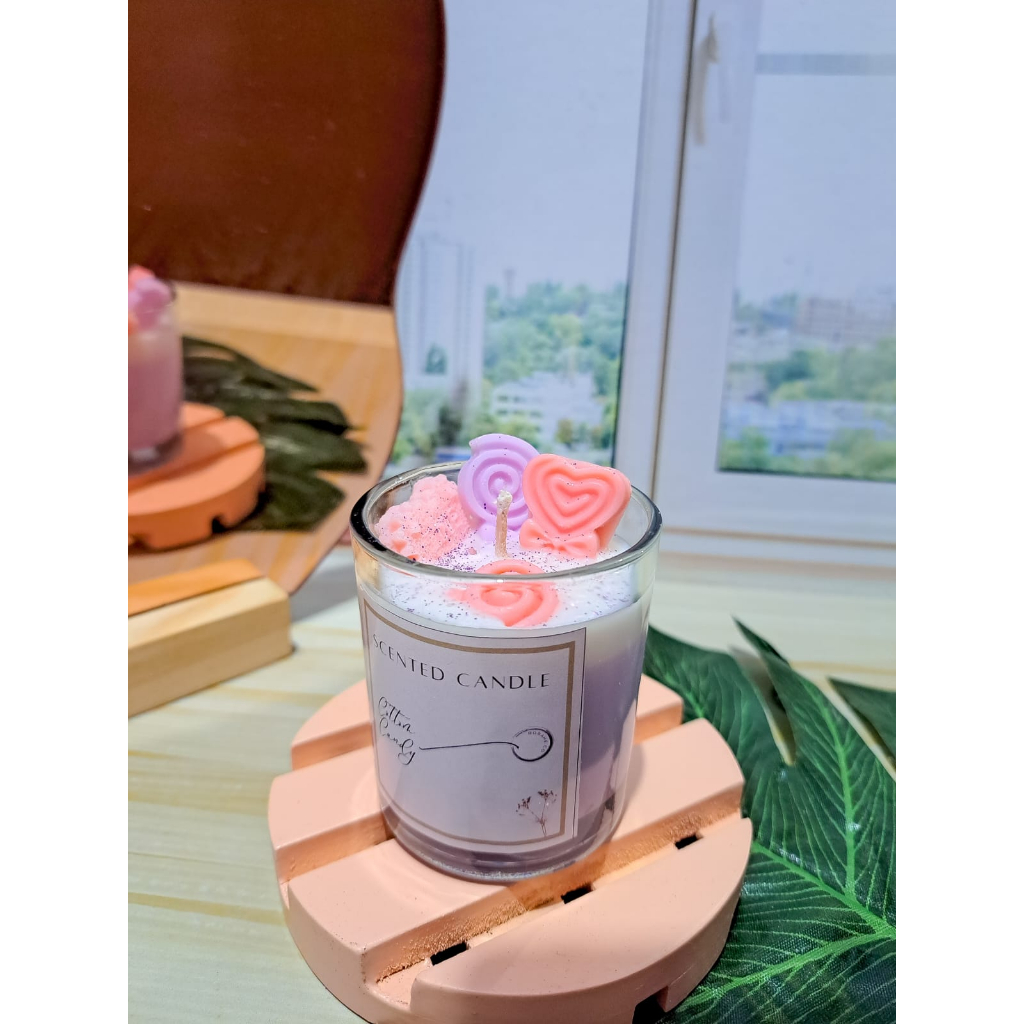 Jual SCENTED CANDLE aromateraphy aesthetic Catton Candy | Shopee Indonesia