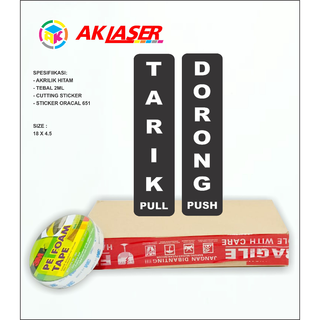 Jual Akrilik Pintu Tarik Dorong Tipe 1 Acrylic Signage CUSTOM | Shopee ...