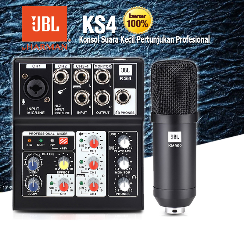 Jual JBL/original KS4 sound card,KM900 microphone condenser,mic ...