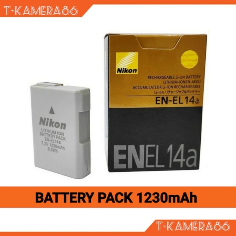 Jual Baterai EN-EL14A Nikon D3300 D3200 D5200 D5300 / EN-EL14 / ENEL 14 A Baterry | Shopee Indonesia