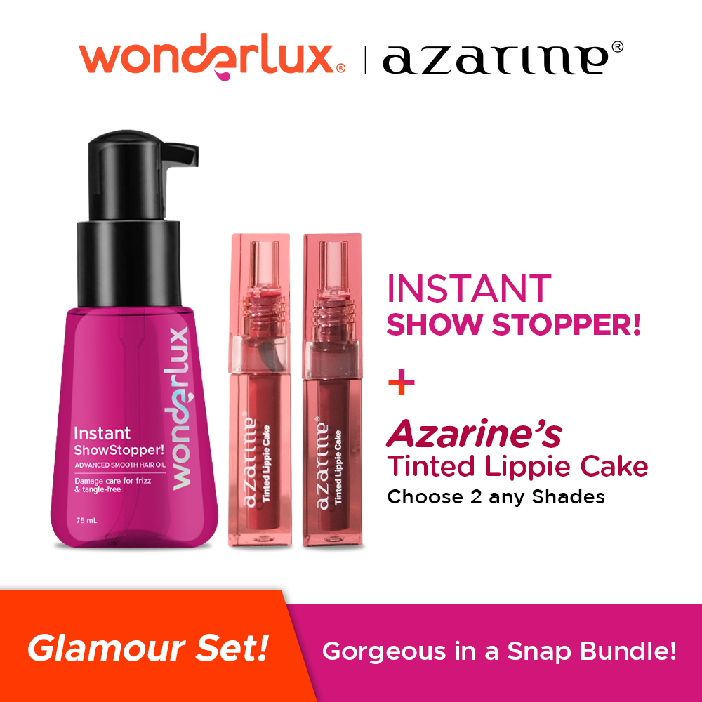 Jual Azarine x Wonderlux [Glamour Set!] : Gorgeous in a Snap Bundle ...
