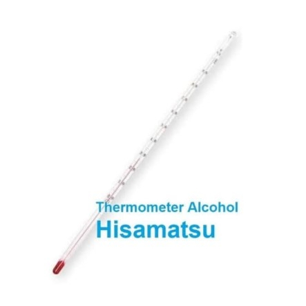 Jual Thermometer Kaca Glass Air Laboratorium 0+200 Al Hisamatsu Jepang ...