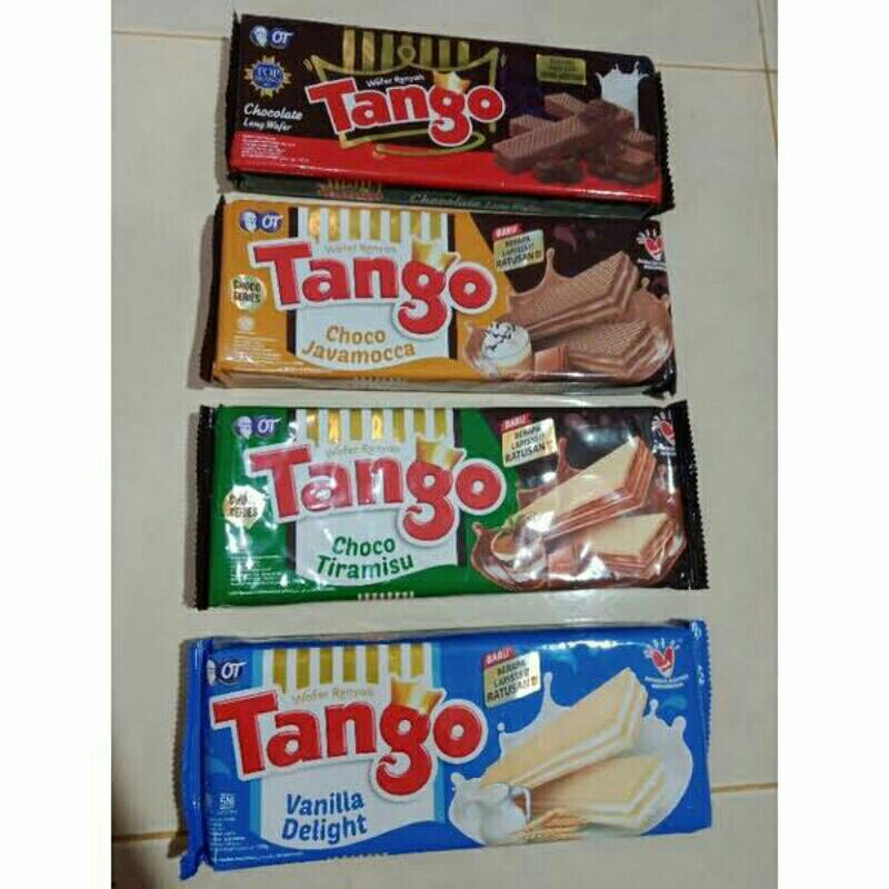 Jual wafer tango long 110gr kemasan karton isi 24pcs | Shopee Indonesia