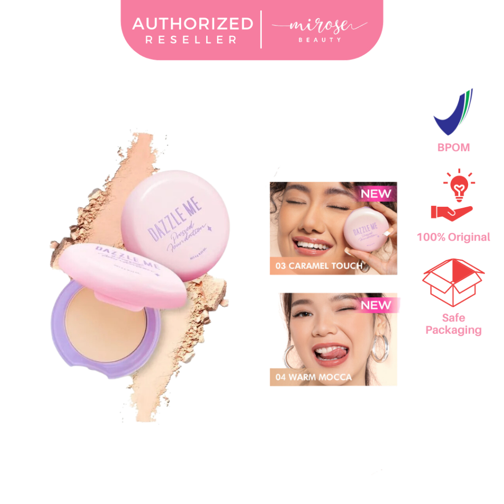 Jual DAZZLE ME Muse Pressed Foundation | Long Lasting Filter Like ...