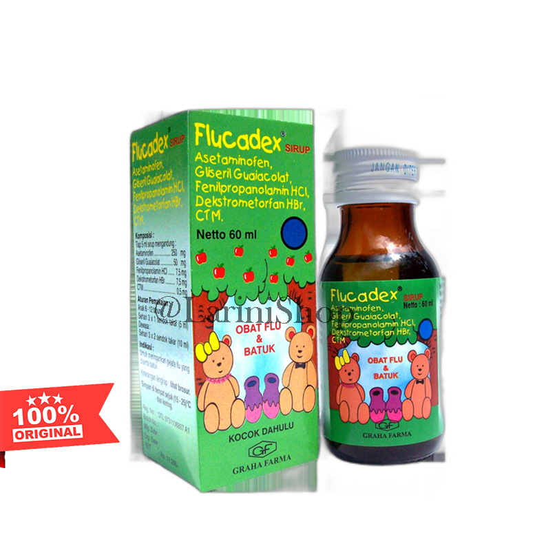 Jual FLUCADEX SIRUP 60 ML MERINGANKAN GEJALA FLU GRAHA | Shopee Indonesia