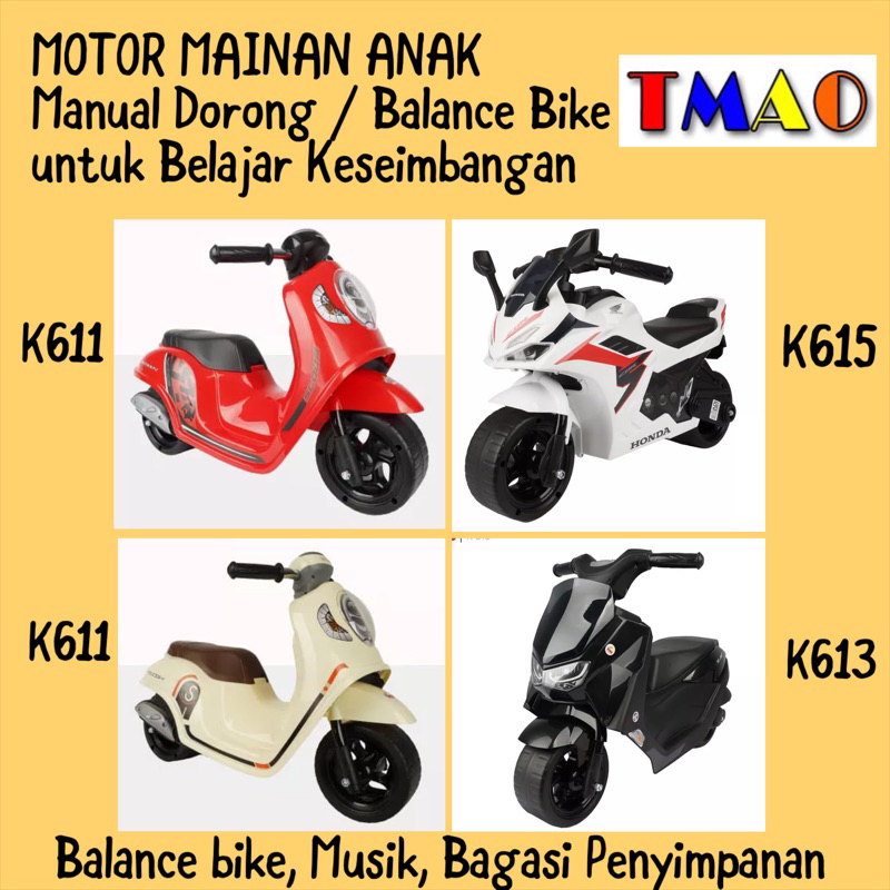 Jual Motor Mainan Anak Motoran PMB Sepeda Keseimbangan Balance Bike ...