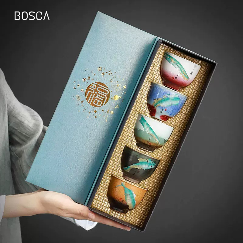 Jual Bosca Living - Lunar Chinese Tea Cup / Set Gift Box / Gelas Tea ...