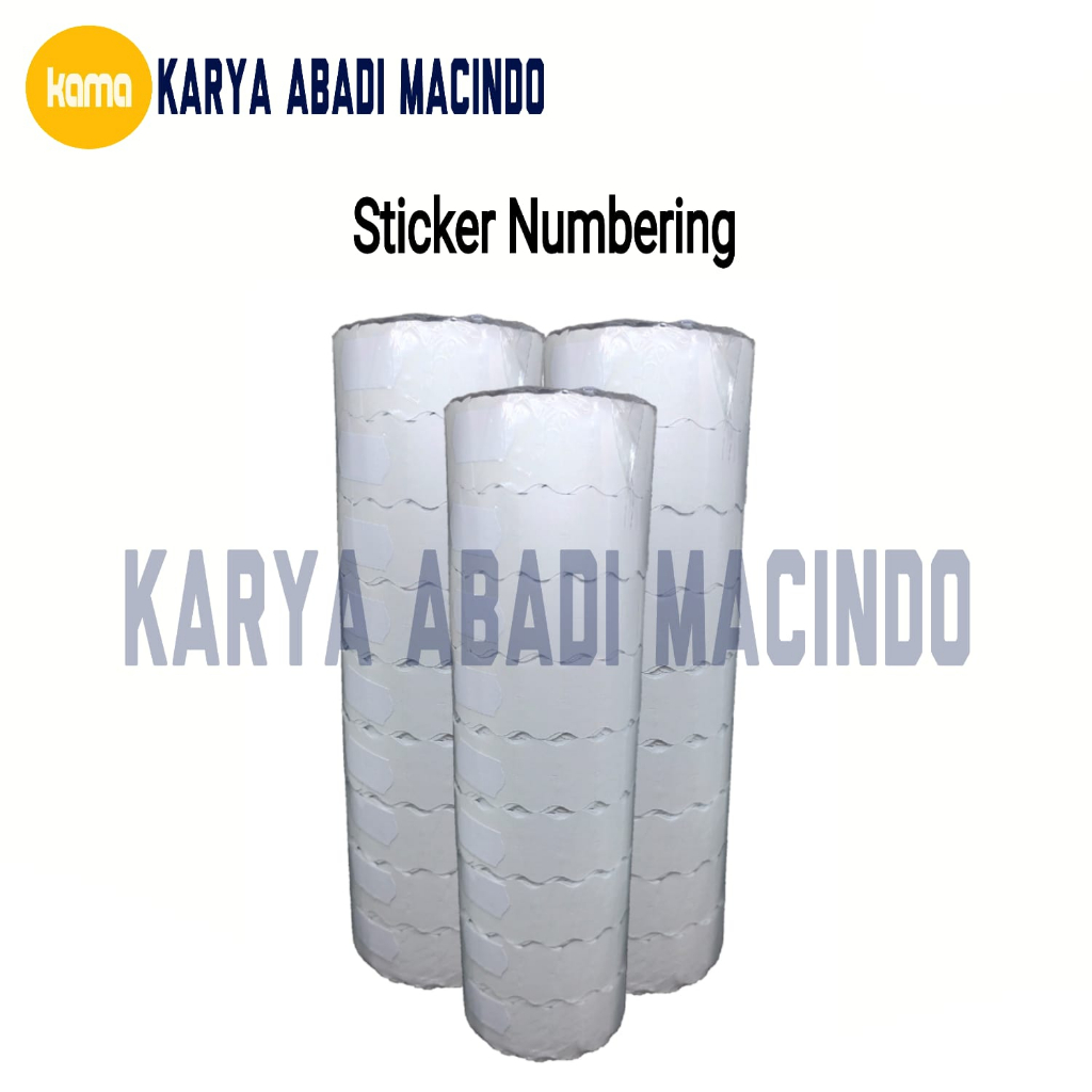 Jual STICKER NUMBERING BLITZ/ LABEL KERTAS UNTUK MESIN NUMBERING ...