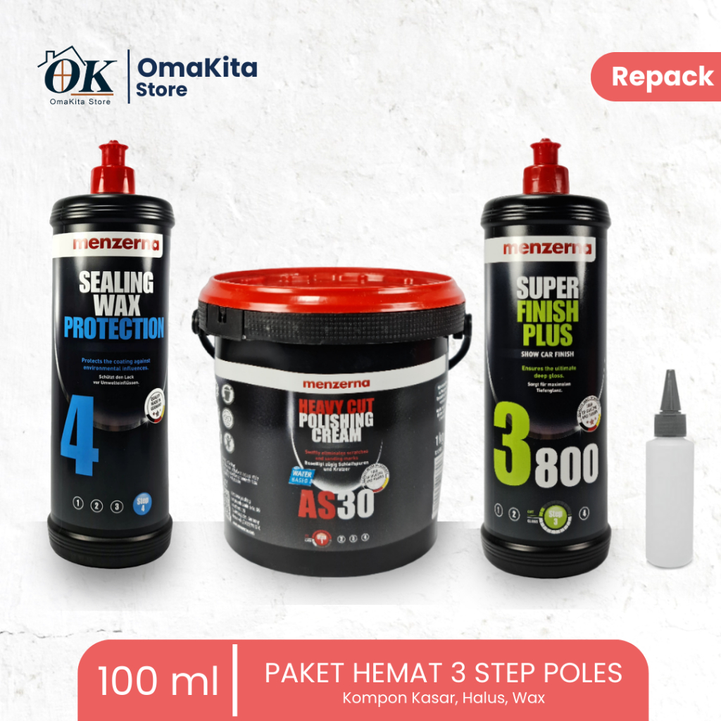 Jual MENZERNA PAHE 100ml Paket Hemat Kompon Kasar Medium Halus MURAH ...