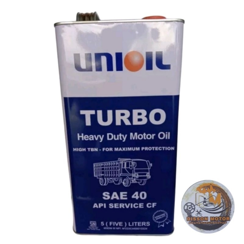 Jual Unioil Turbo SAE 40 5L Oli Mesin Unioil | Shopee Indonesia