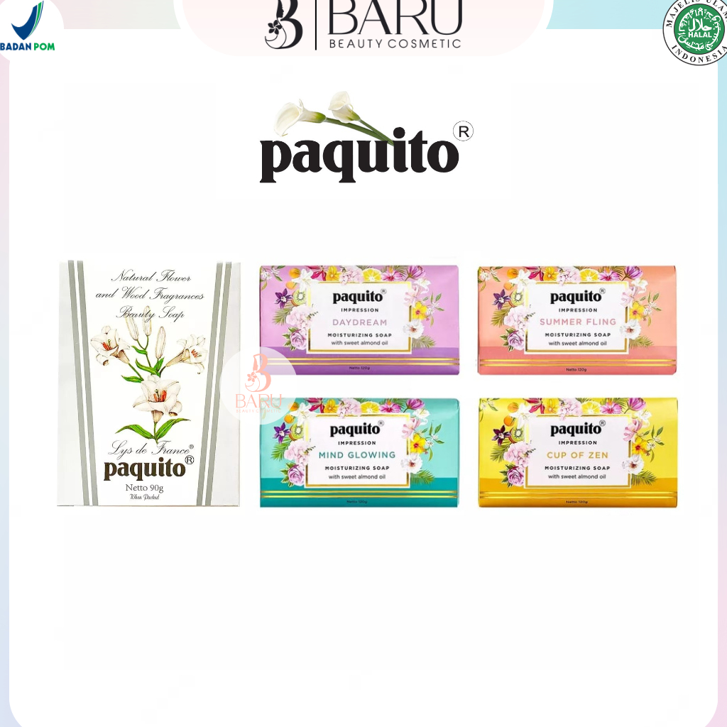 Jual PAQUITO BAR SOAP SERIES 120 gr | Sabun Mandi Batang | Sabun Wangi ...