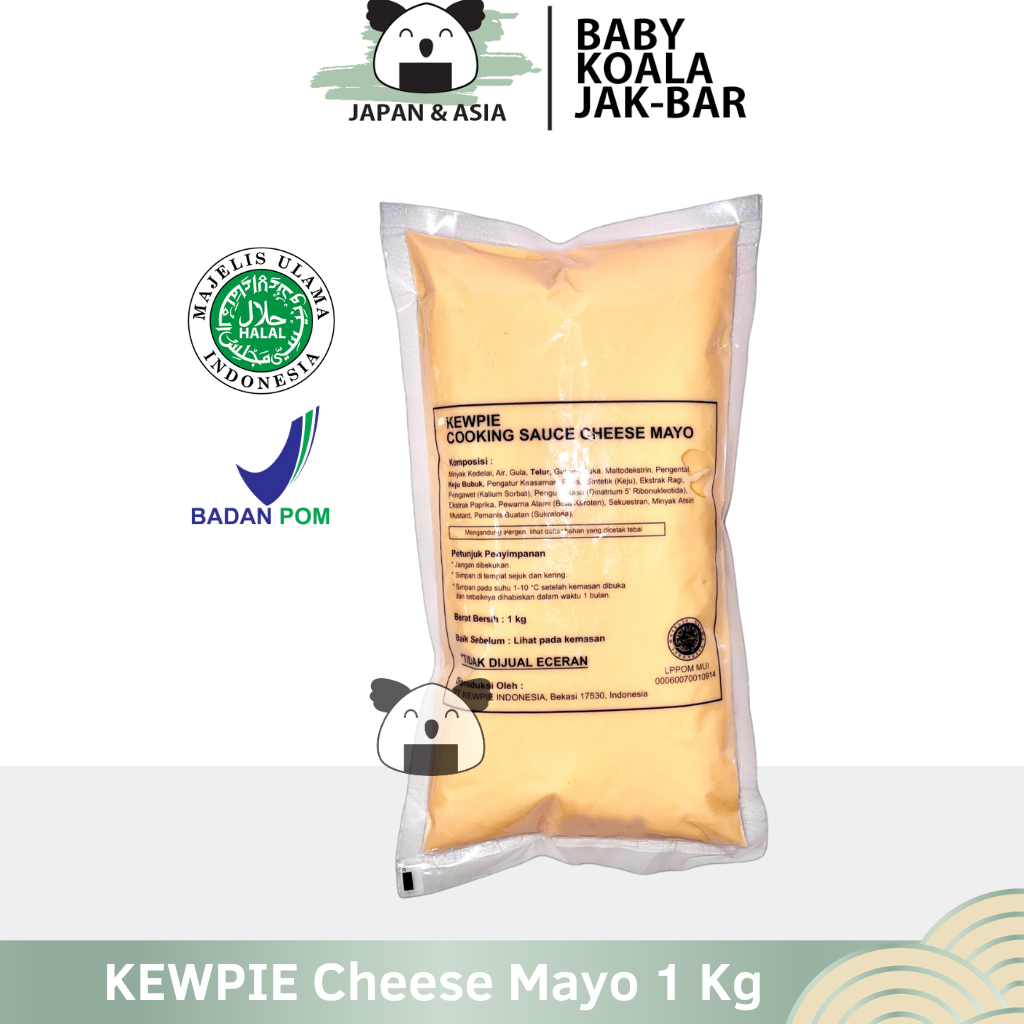 Jual KEWPIE Cooking Sauce Cheese Mayo 1 Kg │ Mayonnaise.... | Shopee ...