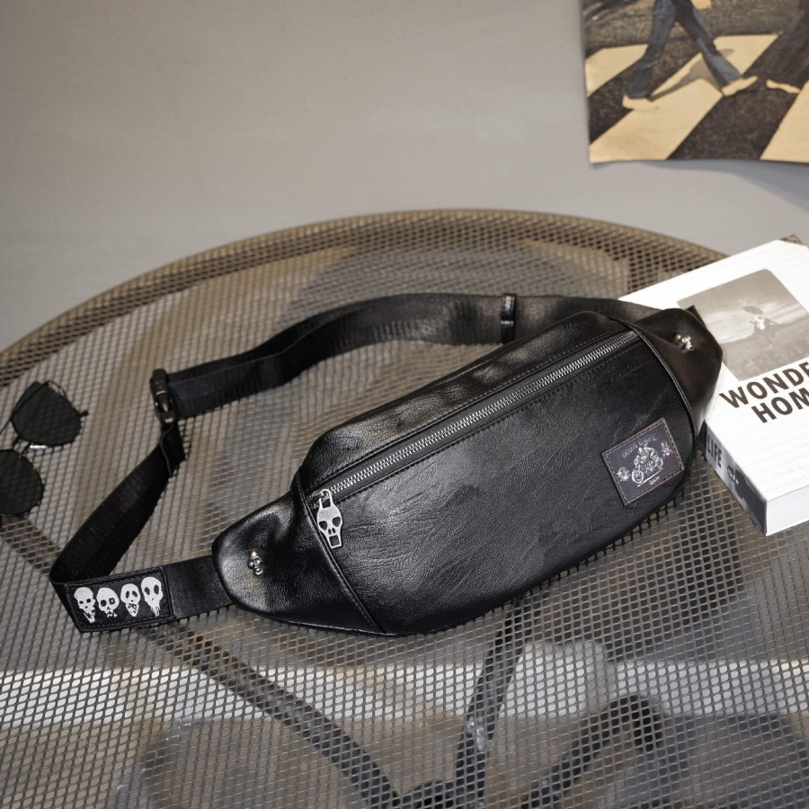 Jual Tas selempang Kulit Pria Slingbag multifungsi Cowok branded distro ...