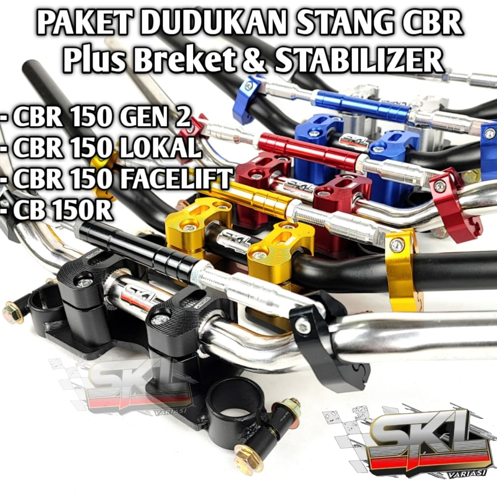Jual Breket dudukan stang Plus Reser Plus Stabilizer CB150R Old New ...