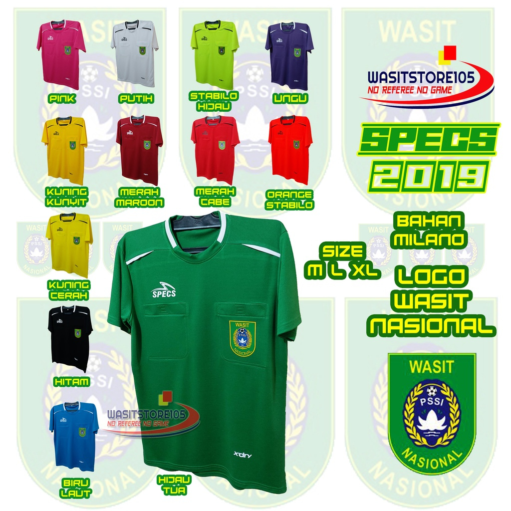 Jual BAJU TUGAS WASIT SPCS LIGA 1 2019 BIG SIZE ( SAKU WASIT NASIONAL ...