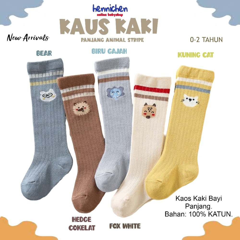 Jual KAOS KAKI ANAK KAOS KAKI BAYI MOTIF KAOS KAKI PANJANG STRIPE LUCU ...