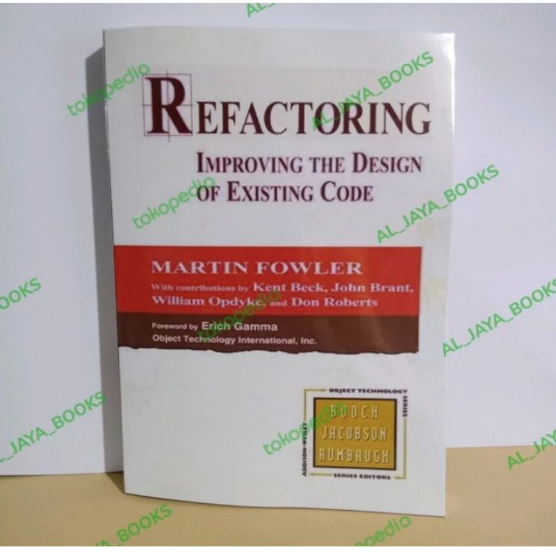 Jual Buku Refactoring: Improving the Design of Existing Code | Shopee ... Jual Buku Refactoring: Improving the Design of Existing Code | Shopee ...
