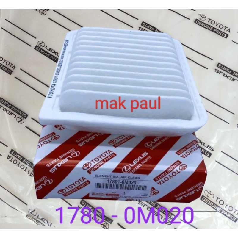 Jual filter udara mesin NEW VIOS YARIS ALTIS COROLLA 2007 - 2012 ...