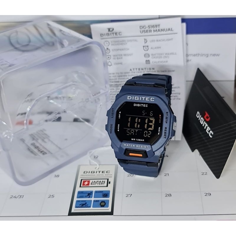 Jual ORIGINAL,,JAM TANGAN PRIA DIGITEC DG 5169 ( D 46mm) DG 5202 ( 42mm ...