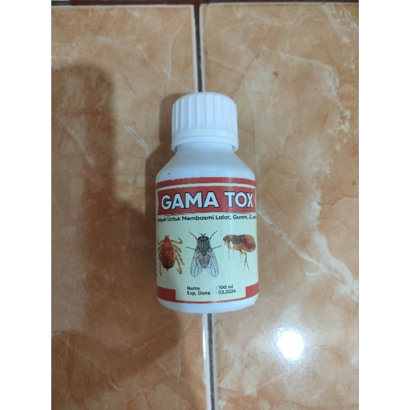 Jual Gama Tox Obat Cair Pembasmi Gurem Kutu Larva Lalat Bakteri Kambing ...