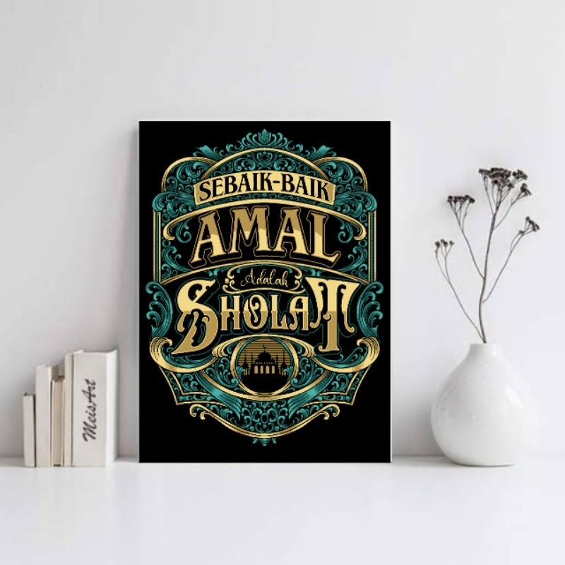 Jual poster kayu islami/hiasan dinding islami Tentang sholat | Shopee ...
