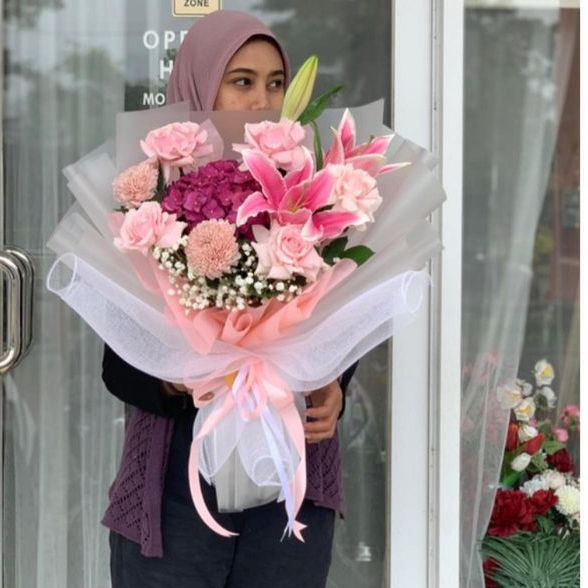 Jual BOUQUET BUNGA "Bouquet Lihortan" (FRESH FLOWER/BUNGA SEGAR/BUNGA ...