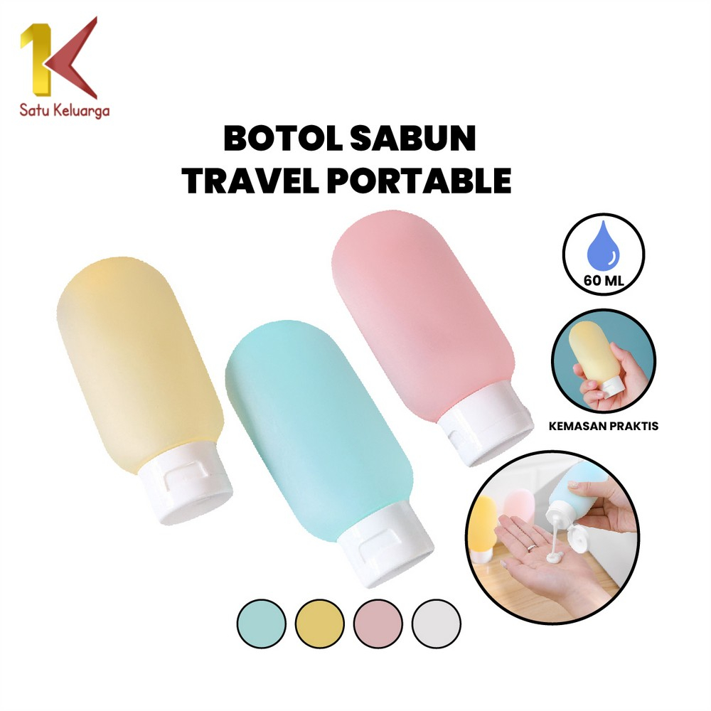 Jual Satu Keluarga Botol Travel Portable Tempat Sabun Cair C852 Refill ...
