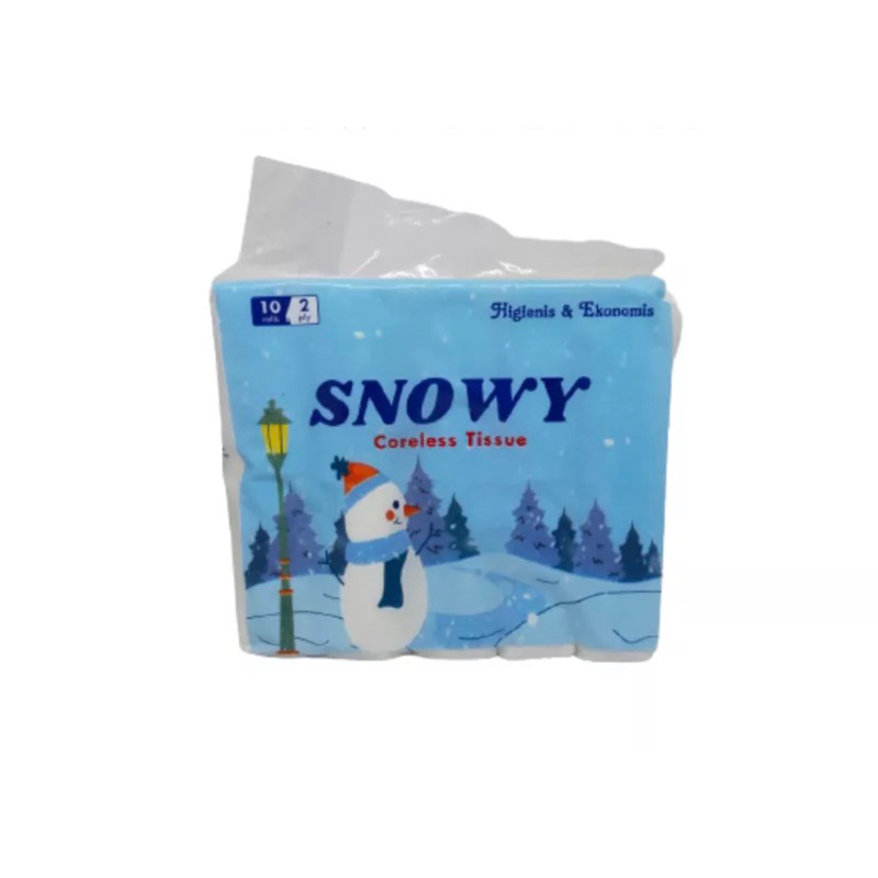 Jual Tisu tissue toilet SNOWY coreless 10 roll per pack | Shopee Indonesia