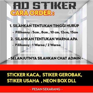 Jual STIKER GEROBAK KAYU ATAU KACA STIKER GROBAK USAHA CUSTOM SUKA SUKA ...
