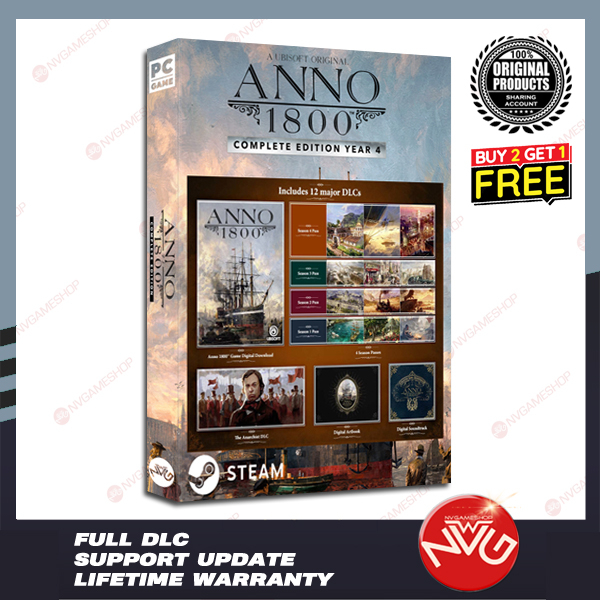 Jual Anno 1800 Complete Edition Year 4 PC Original | Shopee Indonesia