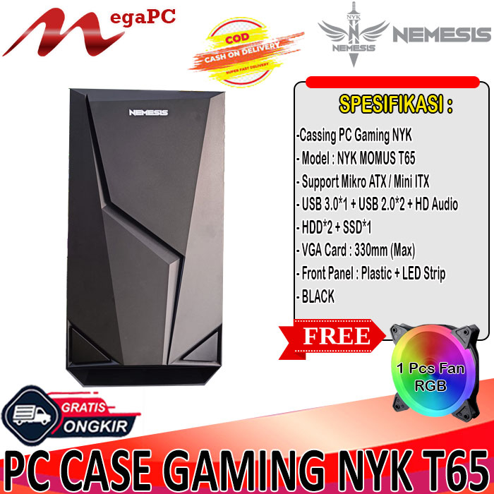 Jual PC Case / Casing PC NYK Nemesis T65 | Shopee Indonesia