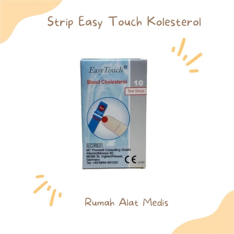 Jual Strip Easy Touch Kolesterol isi 10 / Stik Cholesterol ET | Shopee ...