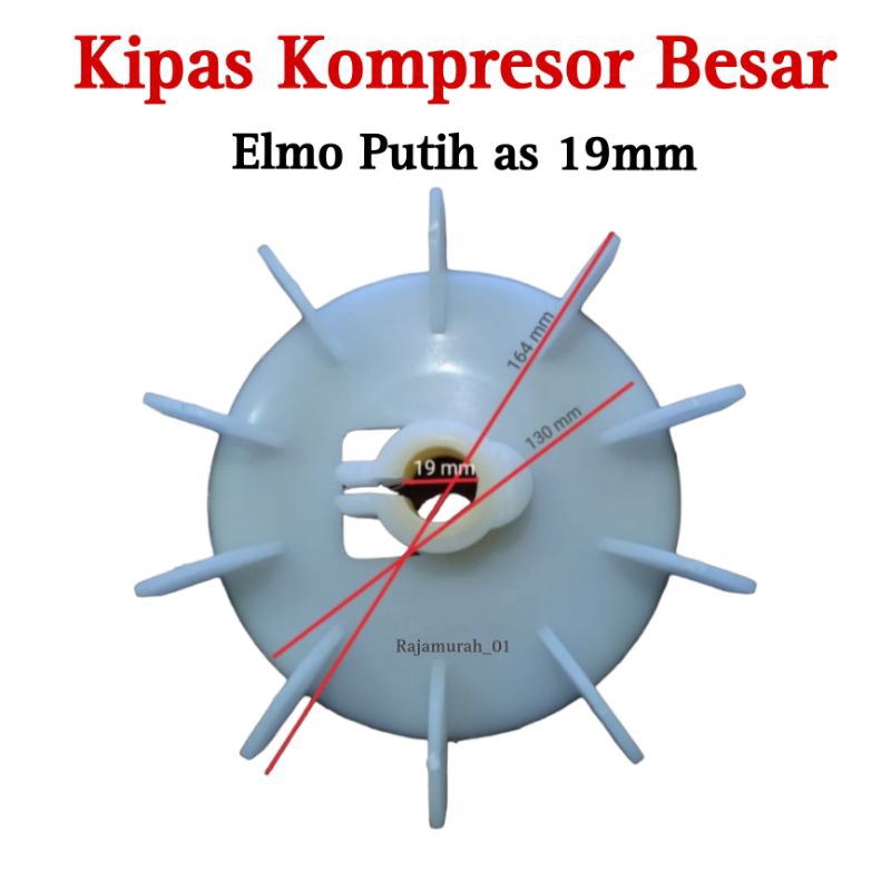 Jual Kipas Besar Putih kompresor angin 1/4-2HP kipas elmo elektro motor ...